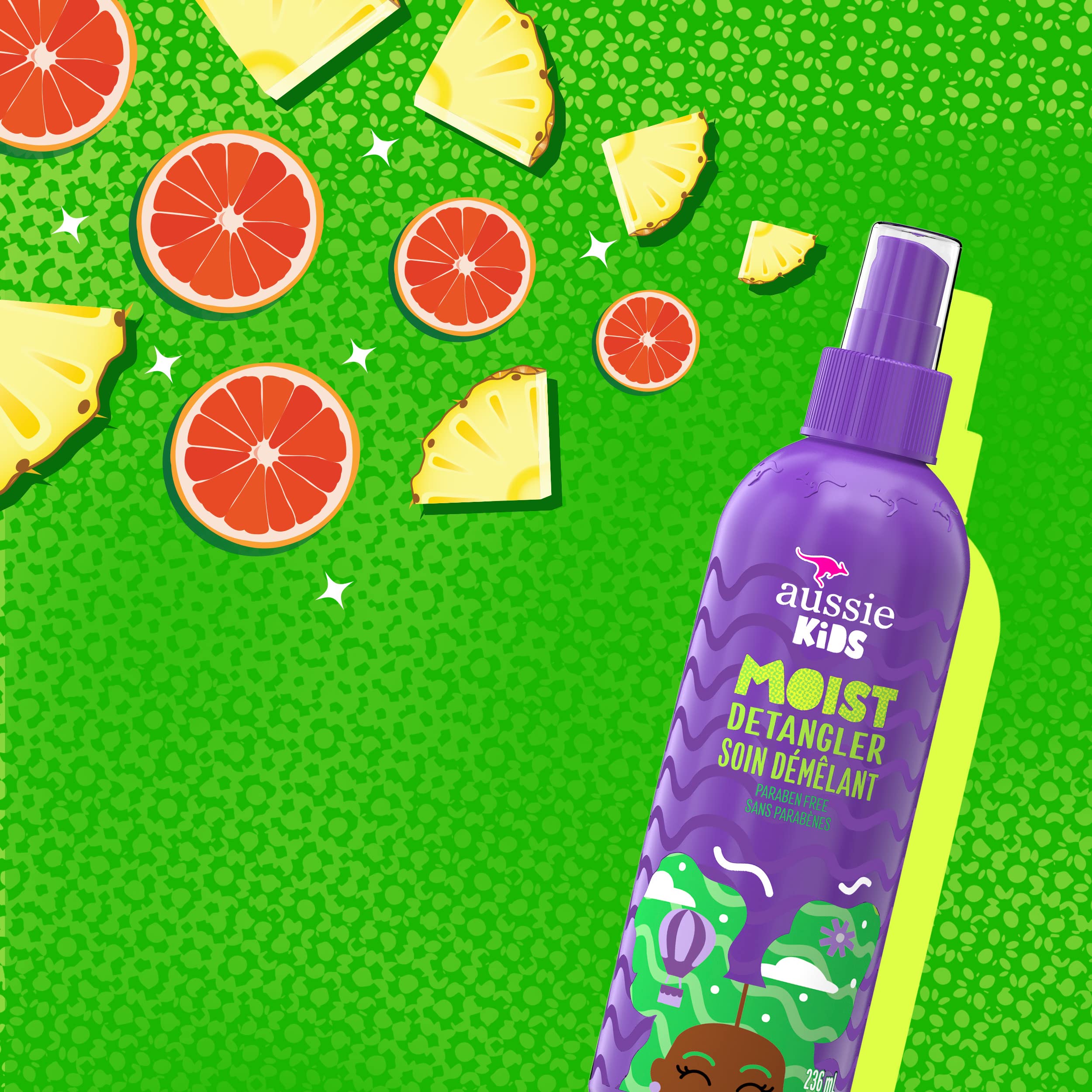 Aussie Kids Moist Detangler for Kids, 8 fl oz