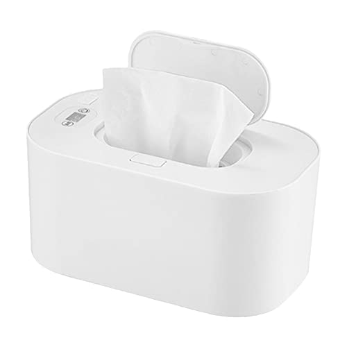 USB Baby Wipe Warmer, Baby Wet Wipes Dispenser, 3 Temperature Modes, Evenly Overall Heating, Silence, Large Capacity Portable Diaper Wipe Warmer for Home Car Travel