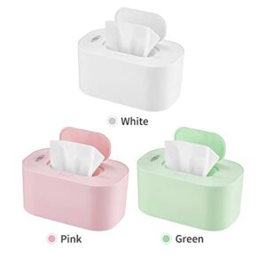 USB Baby Wipe Warmer, Baby Wet Wipes Dispenser, 3 Temperature Modes, Evenly Overall Heating, Silence, Large Capacity Portable Diaper Wipe Warmer for Home Car Travel