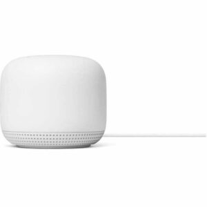 WiFi Point - Add On Access Point Extender Compatible with Mesh Wi-Fi Routers for Whole Home Coverage with Voice Assistant (Snow)