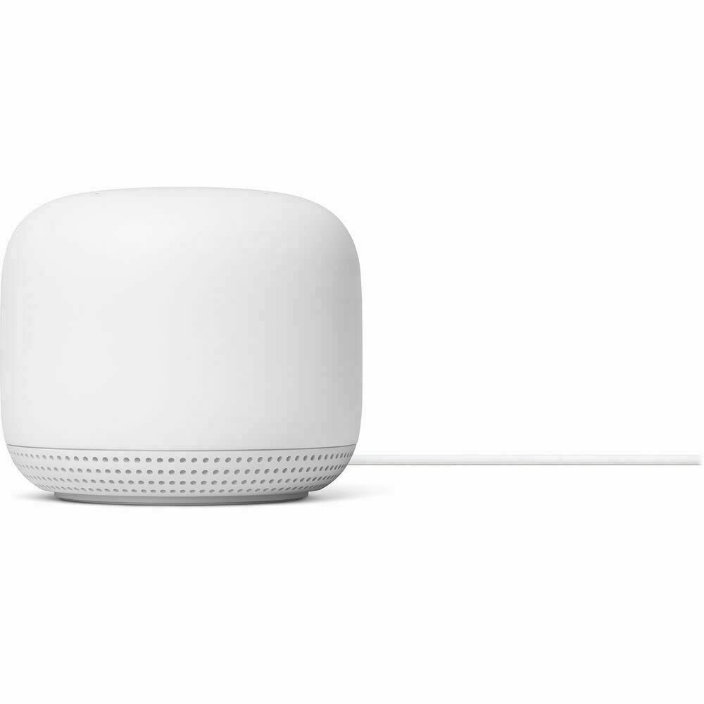 WiFi Point - Add On Access Point Extender Compatible with Mesh Wi-Fi Routers for Whole Home Coverage with Voice Assistant (Snow)