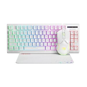 marvo cm310wh 3in1 gaming keyboard, mouse and mouse pad combo - white