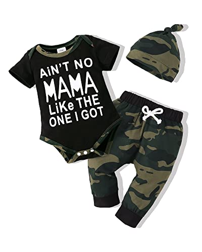 NZRVAWS Baby Boy Clothes 0-3 Months Newborn Boy Outfits Infant Boy Bodysuit Pants Set Baby Boy's Clothing Summer Clothes