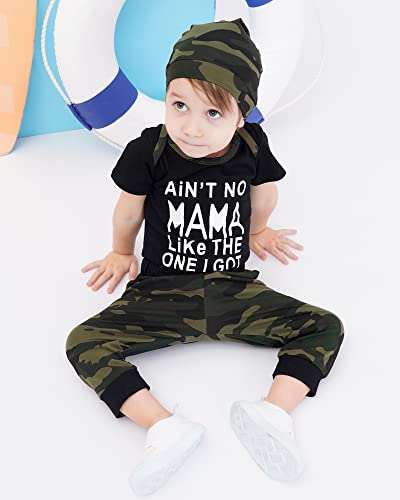 NZRVAWS Baby Boy Clothes 0-3 Months Newborn Boy Outfits Infant Boy Bodysuit Pants Set Baby Boy's Clothing Summer Clothes