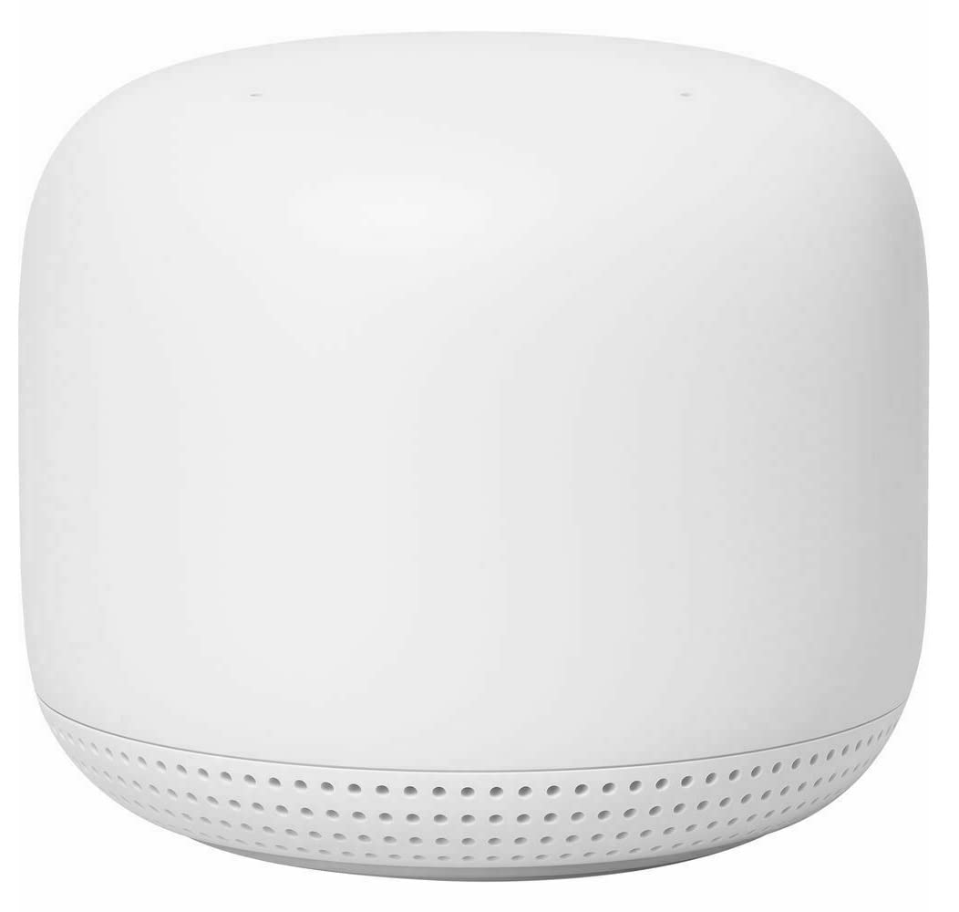 WiFi Point - Add On Access Point Extender Compatible with Mesh Wi-Fi Routers for Whole Home Coverage with Voice Assistant (Snow)