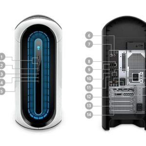 Dell Alienware Aurora R12 Desktop | Core i7-11700F - 1TB HDD + 256GB SSD Hard Drive - 32GB RAM - Nvidia GeForce RTX 3070 | 8 cores @ 4.9 GHz - 8GB GDDR6 Win 10 Pro White (Renewed)