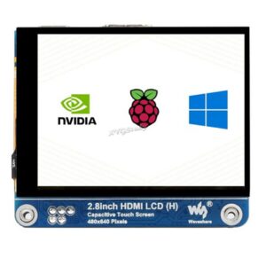 2.8inch HDMI IPS Capacitive LCD Display (H) Resolution 480×640 Adjustable Brightness Fully Laminated Screen Monitor Supports Raspberry Pi 5 4 3 B B+ and AI PC Windows 11/10 / 8.1/8 / 7 @XYGStudy