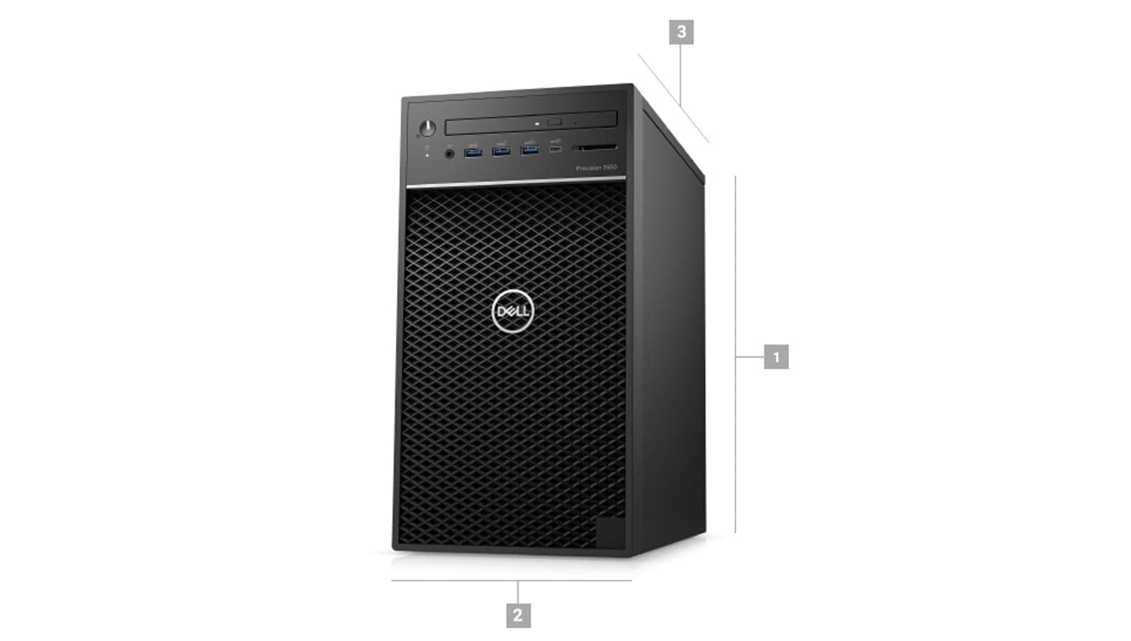 Dell Precision T3650 Workstation Desktop | Core i7-11700 - 1TB SSD Hard Drive - 32GB RAM - Nvidia Quadro P620 2GB | 8 cores @ 4.9 GHz - 2GB GDDR5 Win 10 Pro Black