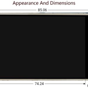 waveshare 3.5 inch Touch Screen TFT LCD 480x320 Pixel Display Monitor SPI Interface XPT2046 Controller, for Raspberry Pi 4B/3B+/3B/2B/Zero/Zero W/Zero WH