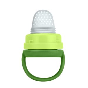 green sprouts sprout ware plant-plastic first foods feeder made from plants, encourages self-feeding, soft silicone bulb, green