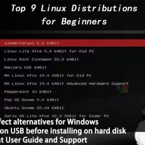 EZITSOL 32GB 9-in-1 Linux bootable USB for Ubuntu,Linux Mint,Mx Linux,Zorin OS,Linux Lite,ElementaryOS etc.| Try or Install Linux | Top 9 Linux for Beginners| Boot Repair | multiboot USB