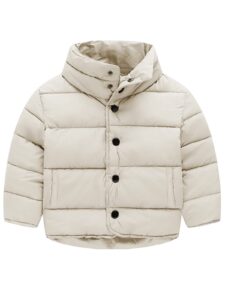 leyay winter coat for kids button up down jacket children snow outwear waterproof