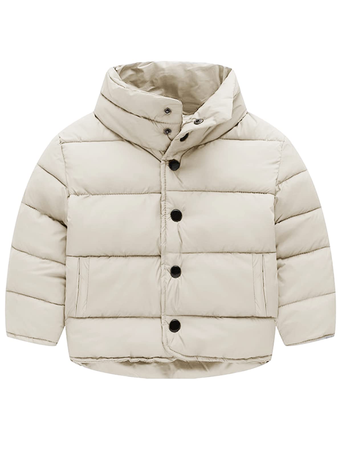 Leyay Winter Coat For Kids Button Up Down Jacket Children Snow Outwear Waterproof