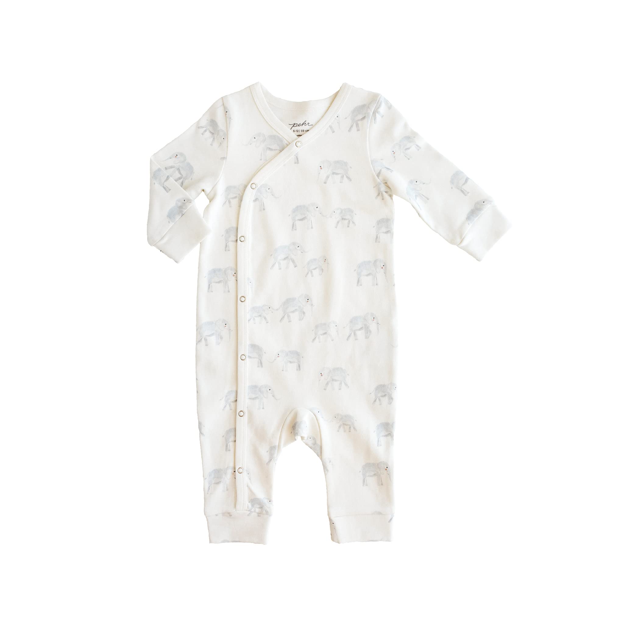 PEHR Romper Elephant/0-3 mos. Deep Sea