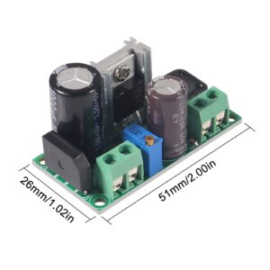 ACEIRMC 6pcs AC/DC to DC Step Down Buck Converter AC 5-30V DC 5-48V 24V 36V 48V to DC 2.5-35V 12V Voltage Regulator Board 2A Adjustable Volt Power Supply Module