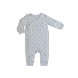 pehr front snap kimono romper hatchling bunny 3-6 mos.