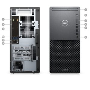 Dell XPS 8940 Desktop | Core i7-11700 - 1TB HDD + 512GB SSD Hard Drive - 32GB RAM - Nvidia GeForce RTX 3060 Ti | 8 cores @ 4.9 GHz - 8GB GDDR6 Win 10 Pro Black (Renewed)