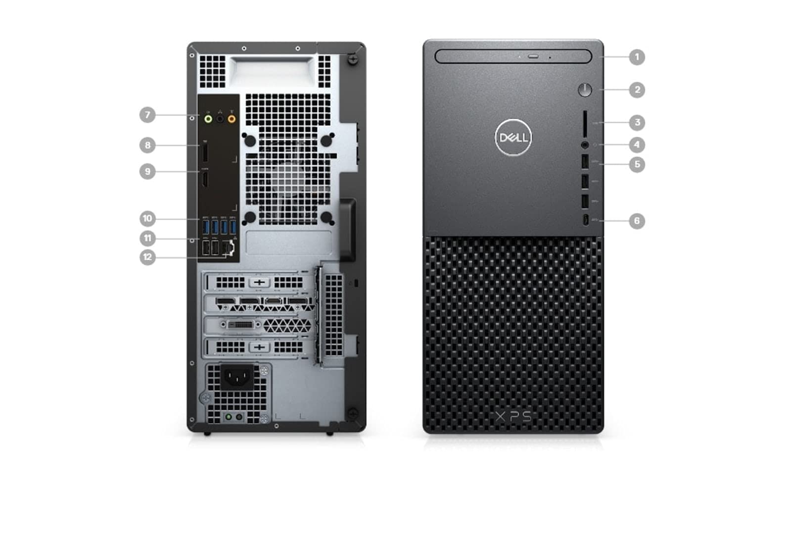 Dell XPS 8940 Desktop | Core i7-11700 - 1TB HDD + 512GB SSD Hard Drive - 32GB RAM - Nvidia GeForce RTX 3060 Ti | 8 cores @ 4.9 GHz - 8GB GDDR6 Win 10 Pro Black (Renewed)