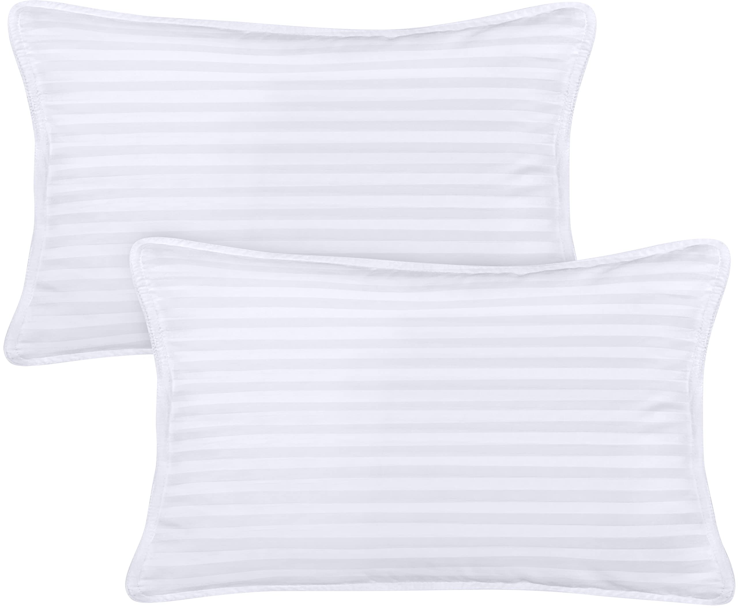 Utopia Bedding Youth Pillow (White, 2 Pack), 16x22 Kids Pillow for Sleeping, Soft and Breathable Cotton Blend Shell, Polyester Filling, Perfect for Kids Bed and Travel (Intended for Age 5 and up)