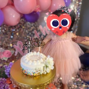 First Birthday Outfits for Baby Girl,Toddler Girls Fancy Tulle Flower Girl Tutu Dress for Wedding Guest 1st Birthday Photoshoot Blush Pink