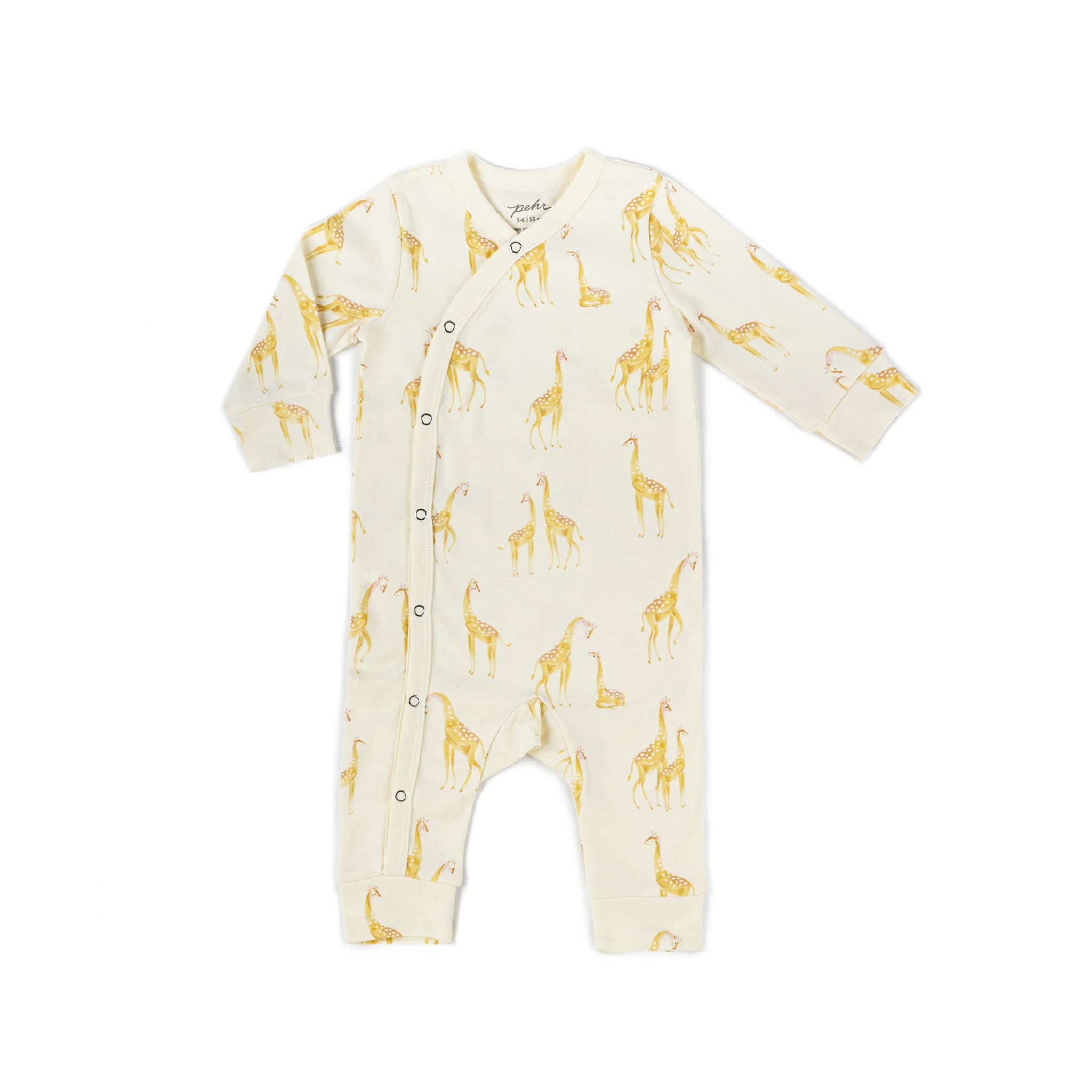 PEHR KiRomper Giraffe / 6-12 mos, Marigold