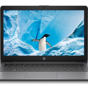 HP 2022 Stream 14" HD Display, Intel Celeron N4000 Dual-Core, 4GB DDR4 Memory, 128GB Storage (64GB eMMC+64GB Card), HDMI, WiFi,Webcam, Bluetooth, 1-Year Microsoft 365, Win 11 Home S, Brilliant Black