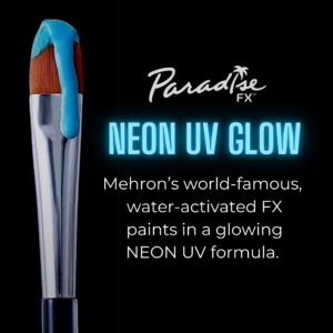 Mehron Makeup Paradise Makeup AQ Face & Body Paint (1.4 oz) (Celestial – Neon Blue/Light Blue)