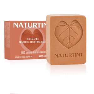 naturtint shampoo & conditioner bar (orange) - naturally derived ingredients, cruelty free, all hair types, travel approved