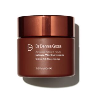 dr dennis gross advanced retinol + ferulic intense wrinkle cream | intensely hydrating to visibly transform skin and repair the moisture barrier | 2 oz