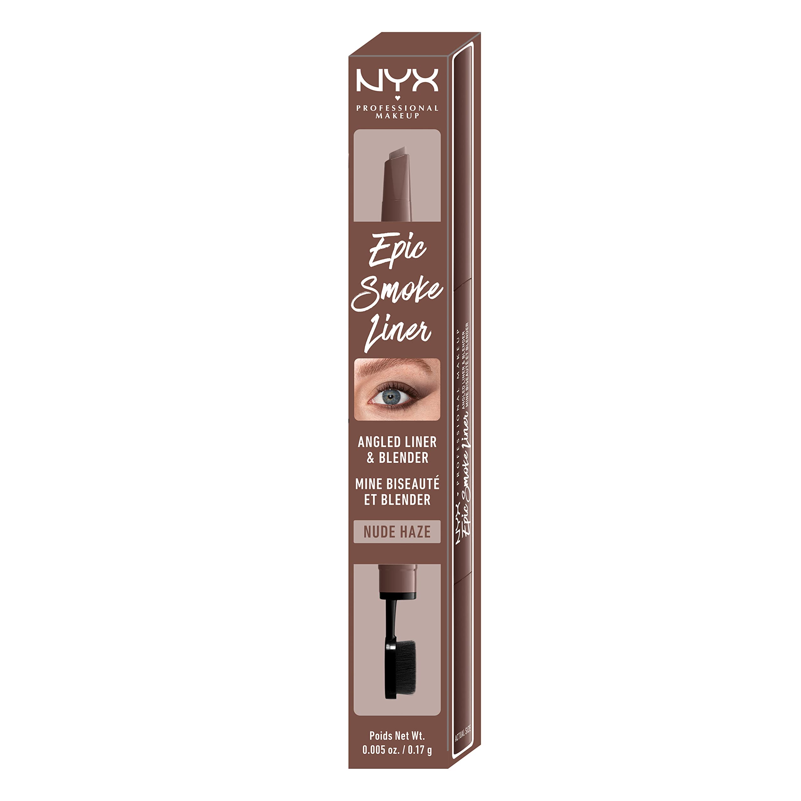 NYX PROFESSIONAL MAKEUP Epic Smoke Liner, Vegan Smokey Eyeliner - Nude Haze (Neutral Brown)