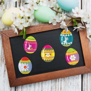 500PCS Easter Eggs for Kids Stickers Roll, 9 Patterns of Self-Adhesive Egg Bunny Stickers for Gift Bags Envelopes Easter Baskets and Holiday Parties