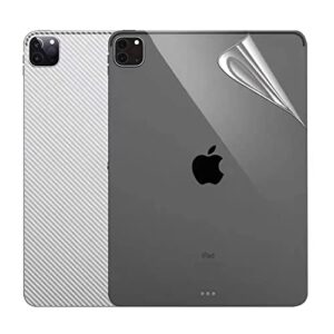 for ipad pro 2020 & 2021 & 2022 12.9-inch back screen protector ultra thin glossy protective film-2 packs-high transparency