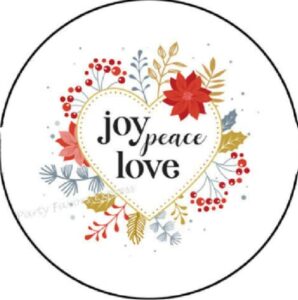 30 pcs 1.5" inch love peace joy heart flowers stickers - flower stickers - joy stickers envelope seals labels - d #aa61rk