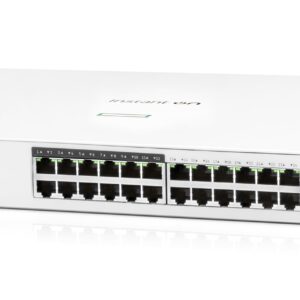 HPE Networking Instant On Switch Series 1830 24-Port Gb Smart-Managed Layer 2 Ethernet Switch with PoE | 24x 1G | 2X SFP | 12x CL4 PoE (195W) | Fan-Less | US Cord (JL813A#ABA)