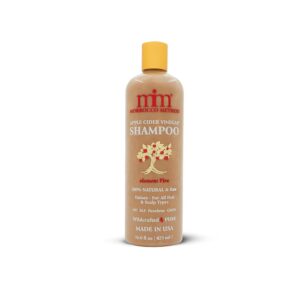 morrocco method apple cider vinegar shampoo - 100% natural & raw. unisex. for all types of hair and scalp. no sls, parabens or gmo's. made in usa (16 oz.)