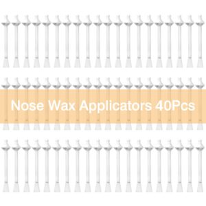 40 Pcs Nose Wax Sticks Nose Waxing Applicators for Nose Hair Remover Wax Applicator Nose Wax Kit Accessories for Nostril Nasal Cleaning Ear Hair Removal for Men Women