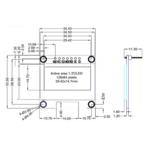 1.3 inch OLED Module 7Pin SPI/I2C White Color 128X64 1.3 inch OLED LCD LED Display Module 1.3" OLED Module