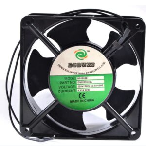 DS12038 120x120x38mm 220-240V 0.12A 22W 2-Wire Cooling Fan