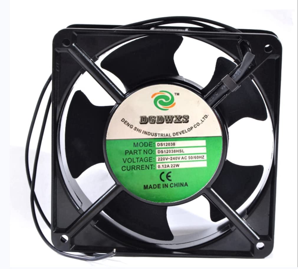 DS12038 120x120x38mm 220-240V 0.12A 22W 2-Wire Cooling Fan