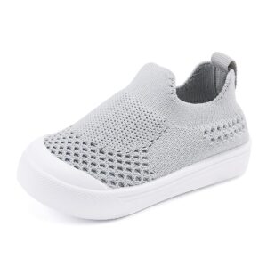 baby walking shoes first boy girl walker infant sock tennis mesh sneakers breathable 6 9 12 18 24 months grey size 12-18 months infant