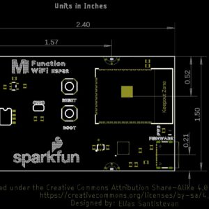 SparkFun MicroMod WiFi Function Board - ESP32 - Add Wireless Options to MicroMod Processor Boards - ESP32_WROOM Module w/at Command firmware Combine w/MicroMod Processor & Main Boards