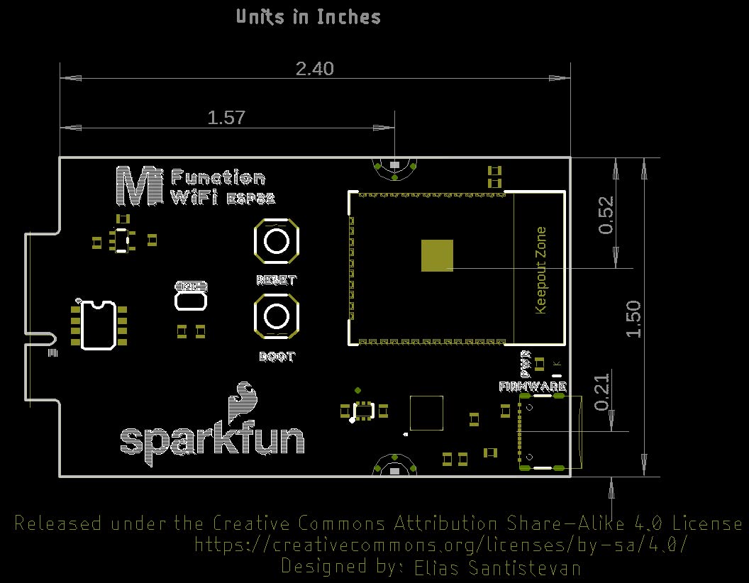 SparkFun MicroMod WiFi Function Board - ESP32 - Add Wireless Options to MicroMod Processor Boards - ESP32_WROOM Module w/at Command firmware Combine w/MicroMod Processor & Main Boards