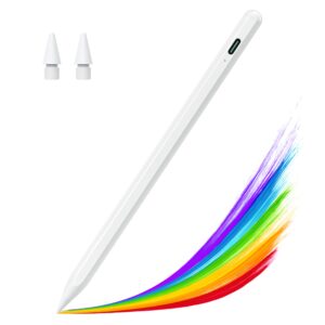 stylus pen for apple ipad, ipad pencil 2nd generation with palm rejection, for 2018-2022 ipad 6/7/8/9 ipad air 3/4/5 ipad pro 11''& 12.9'' ipad mini 5/6, smart bluetooth pen for writing drawing