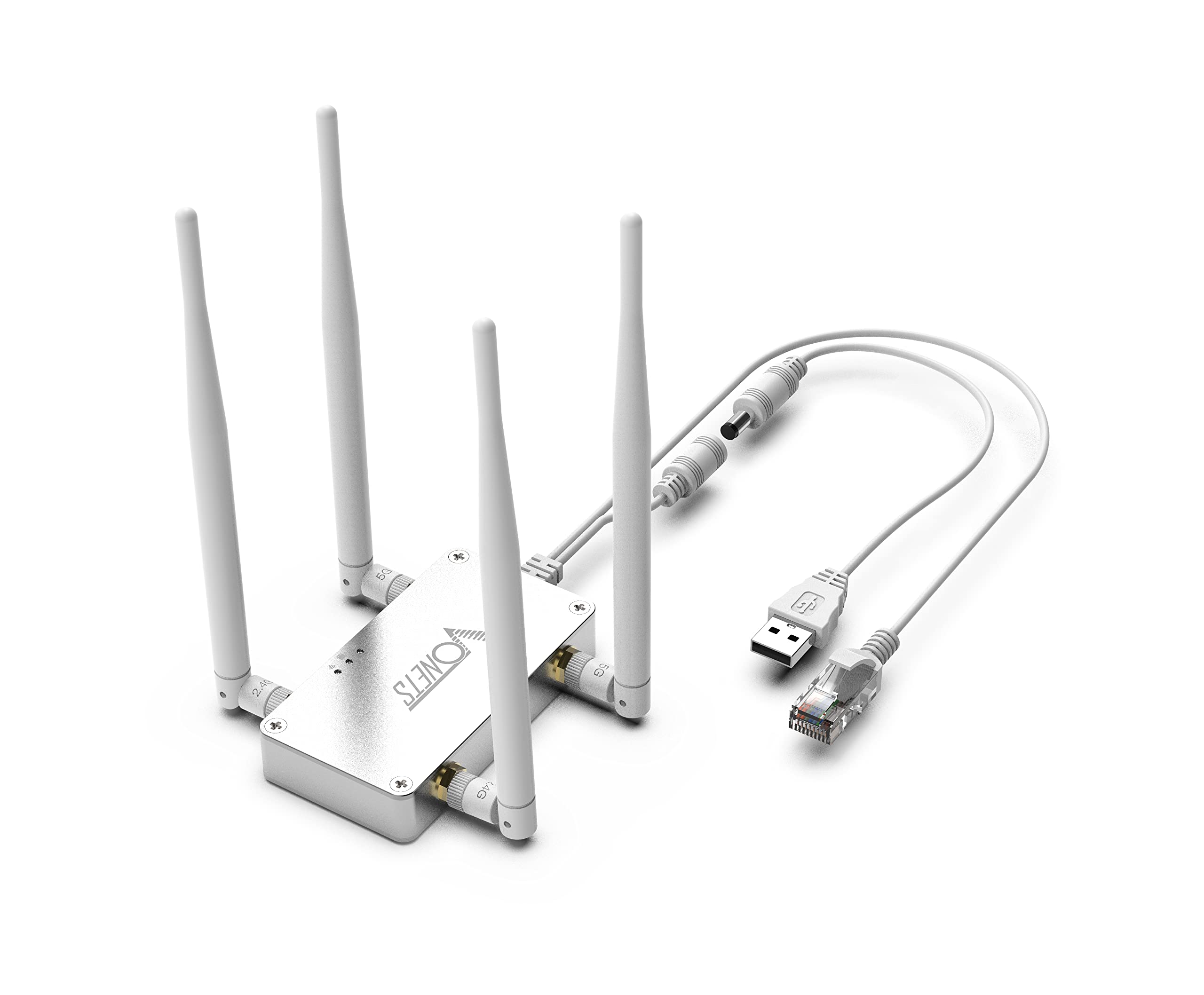 Vonets VBG1200 2.4GHz/5GHz Mini WiFi Bridge Ethernet/Wireless Repeater/Router/WiFi Signal Range Extender Industrial Powered by DC/USB with 1 RJ45 Male for DVR IP Camera