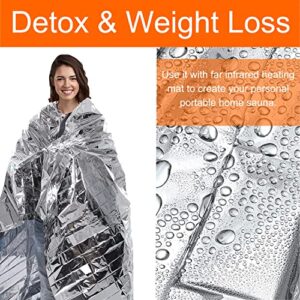 Essenhome 30 Pcs Emergency Mylar Thermal Blanket,fire Blanket,Gigantic Space Blanket 82 * 52 in. Marathons and Car Use