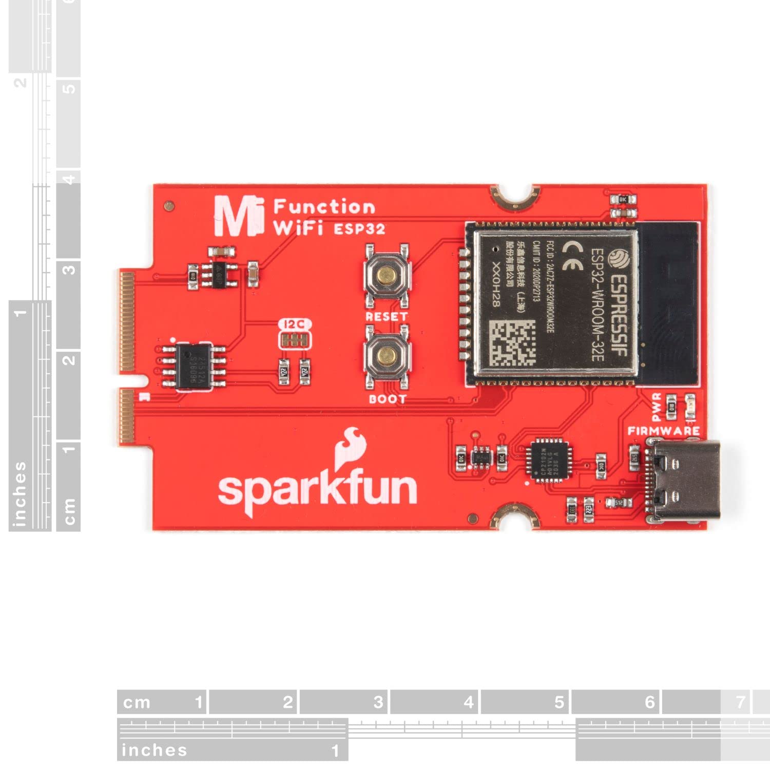 SparkFun MicroMod WiFi Function Board - ESP32 - Add Wireless Options to MicroMod Processor Boards - ESP32_WROOM Module w/at Command firmware Combine w/MicroMod Processor & Main Boards