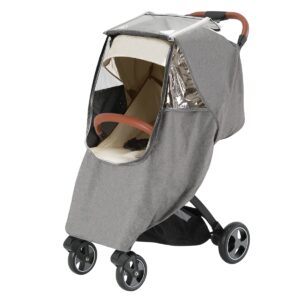 Ingborsa Stroller Rain Cover Universal Size Waterproof Windproof EVA The Weather Shield with Eye Screen