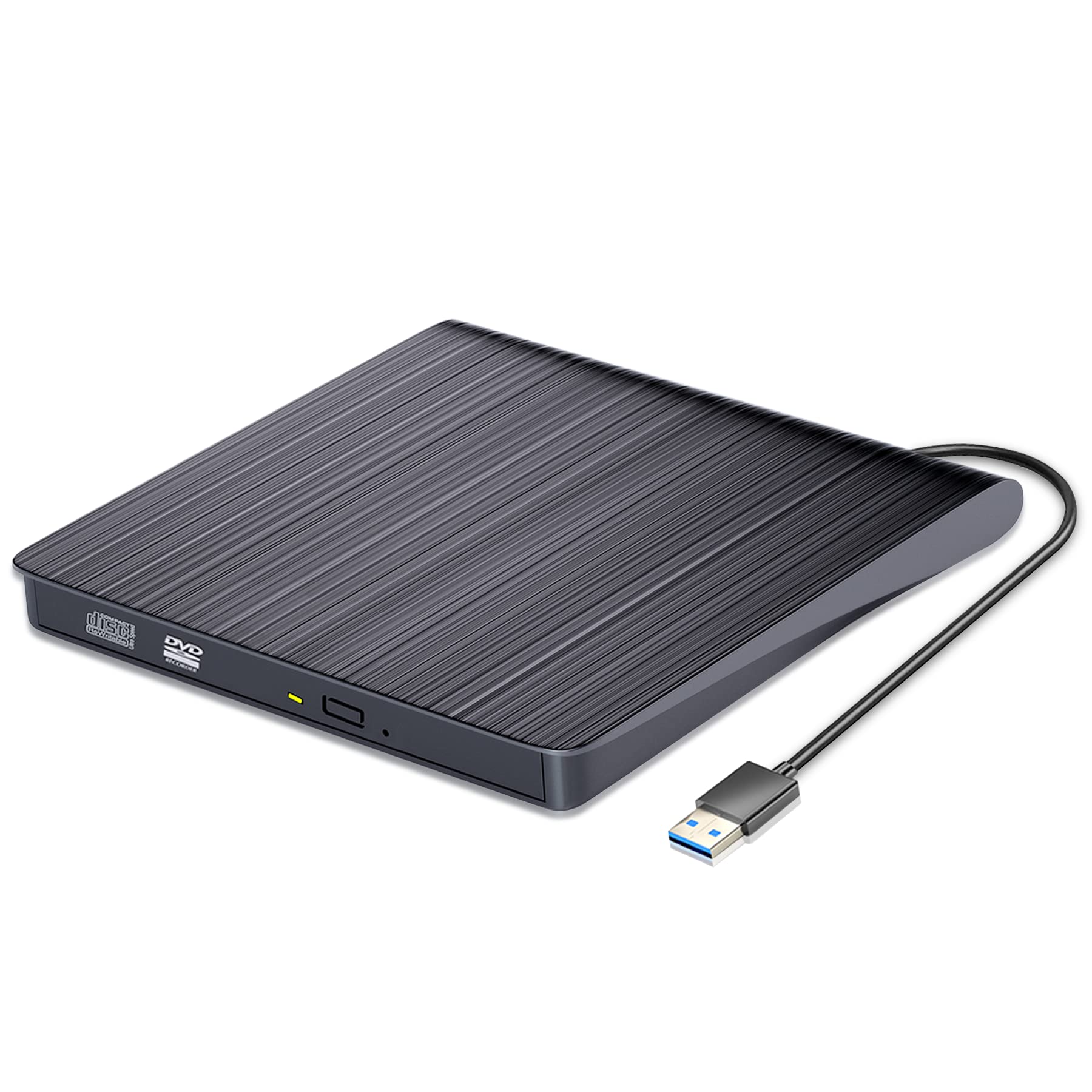 External CD Drive Portable Drive USB3.0 Portable Drive Can Read DVD/CD is Suitable External CD/DVD Drive for Laptop/Desktop/Windows10/8/7/XP