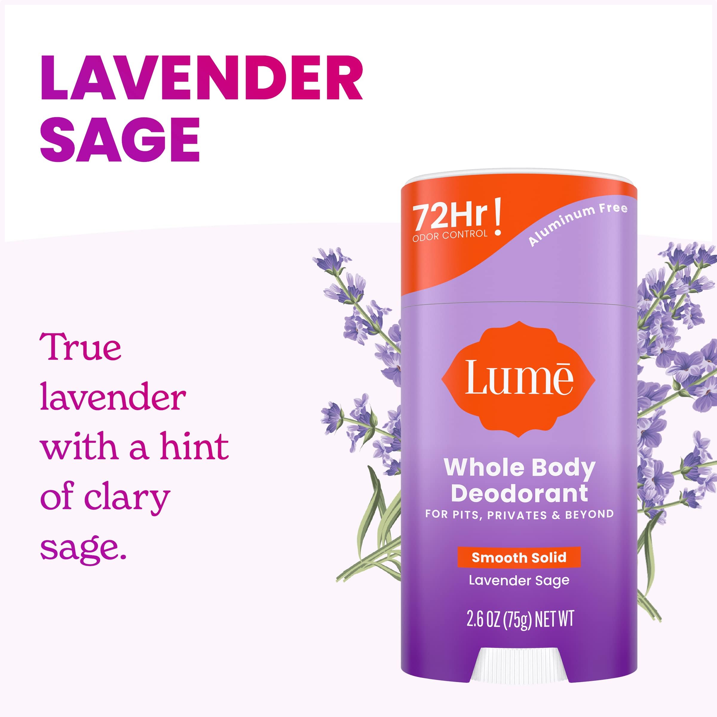 Lume Smooth Solid Stick - 2.6 Ounce (Lavender Sage)