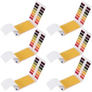 mukchap 6 pack 480 strips ph test strips, ph 1-14 paper test strips, litmus paper ph test strips universal ph balance test strips for urine, saliva, drinking water, soil, diet ph monitoring